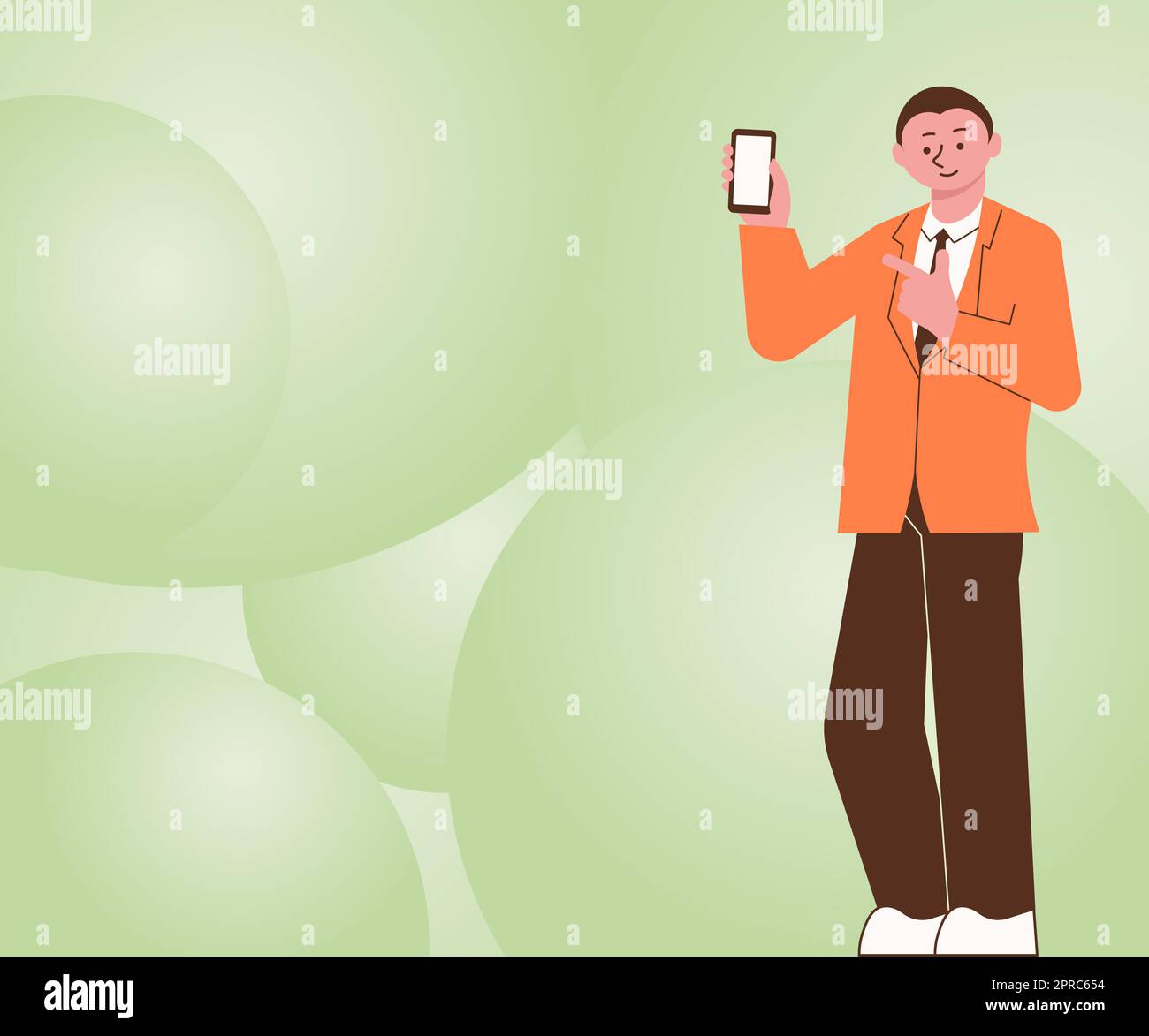 Cheerful businessman smiling camera Stock Vector Images - Alamy