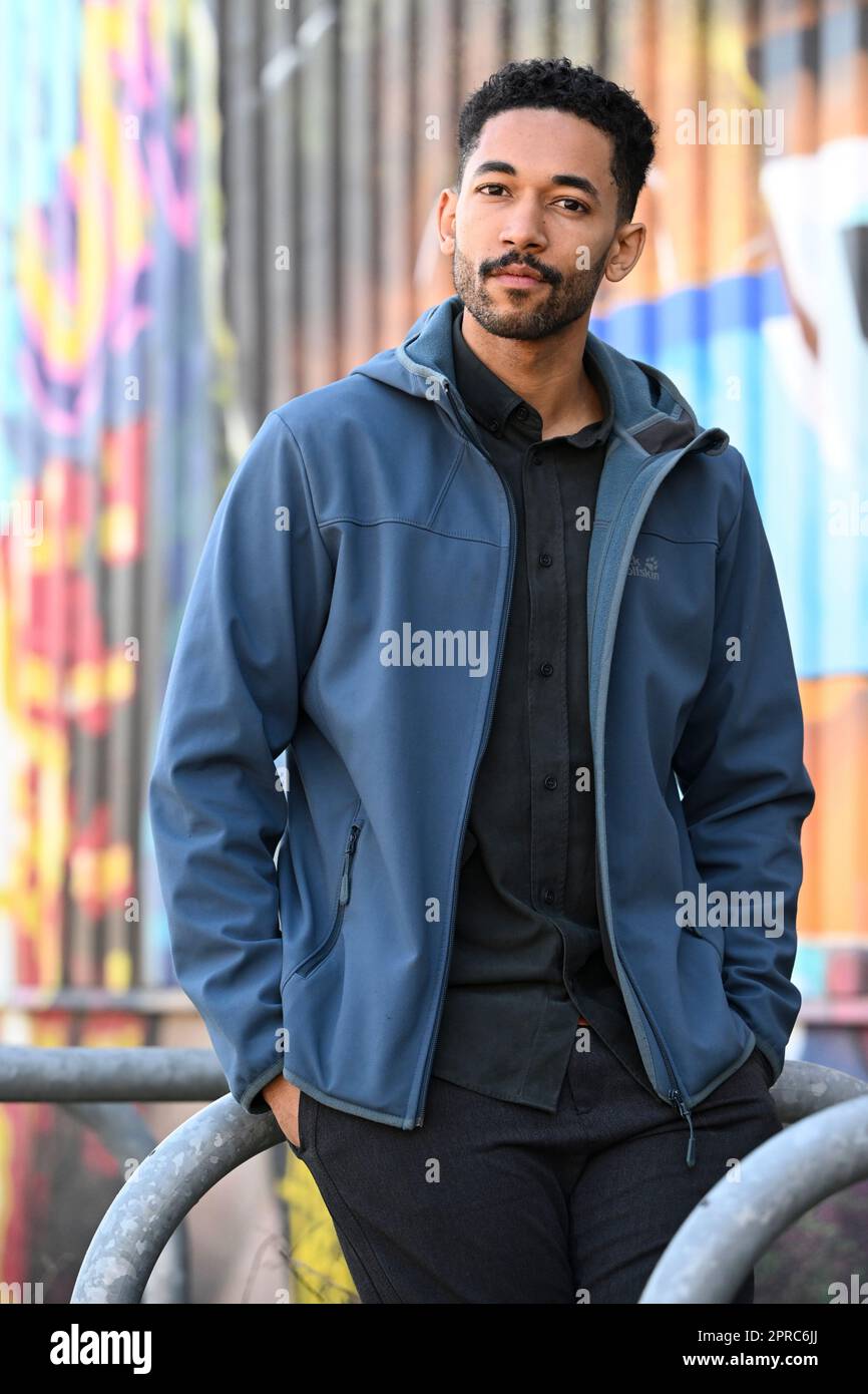 Berlin, Germany. 12th Apr, 2023. Actor Benito Bause at a photo session ...