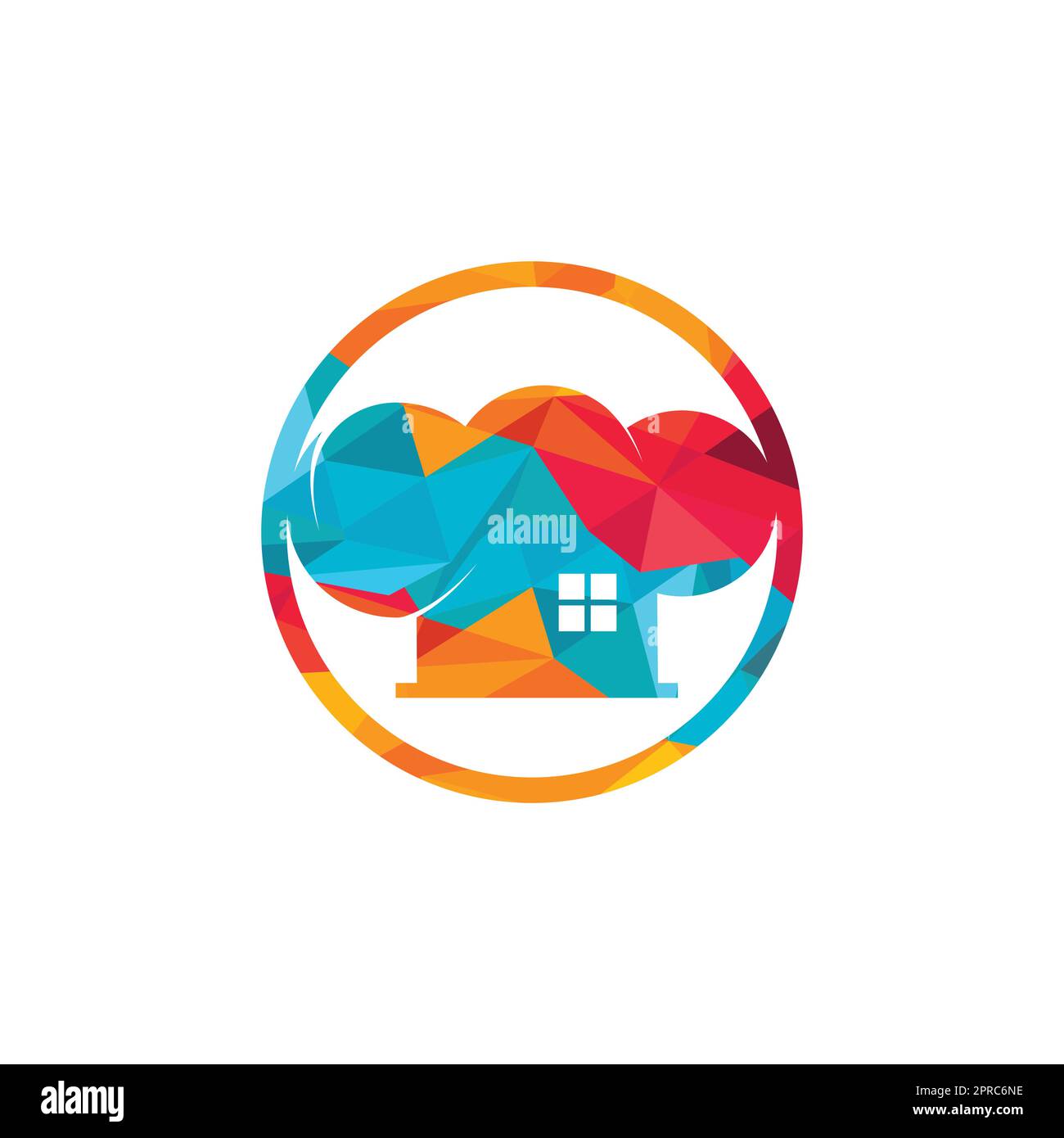 Home chef vector logo design template. Creative combination of a house ...
