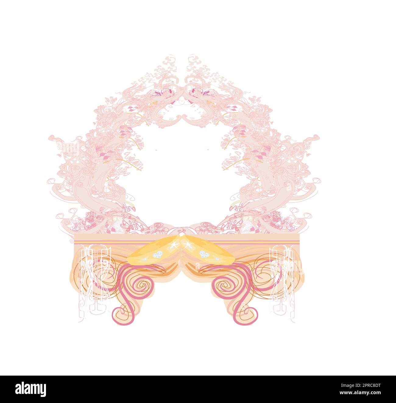 wedding Invitation card with rings Stock Vector Image & Art - Alamy