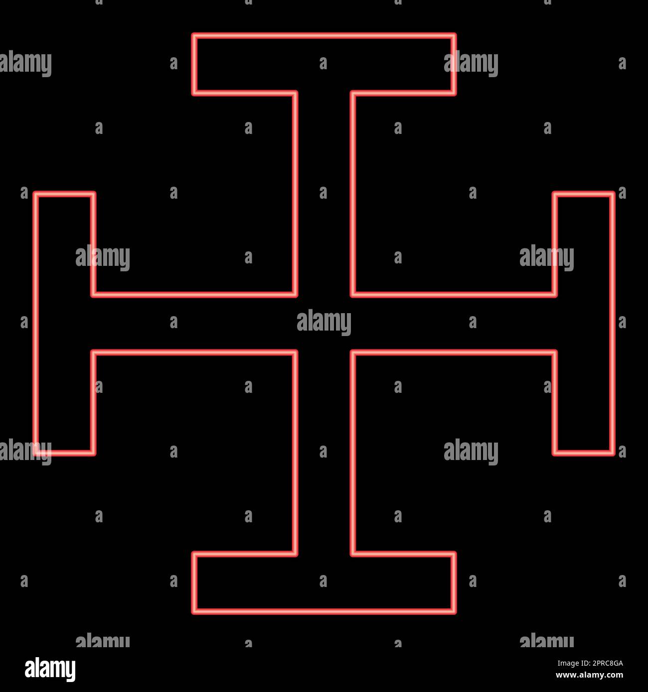 Neon cross gibbet resembling hindhead Cross monogram Religious cross ...