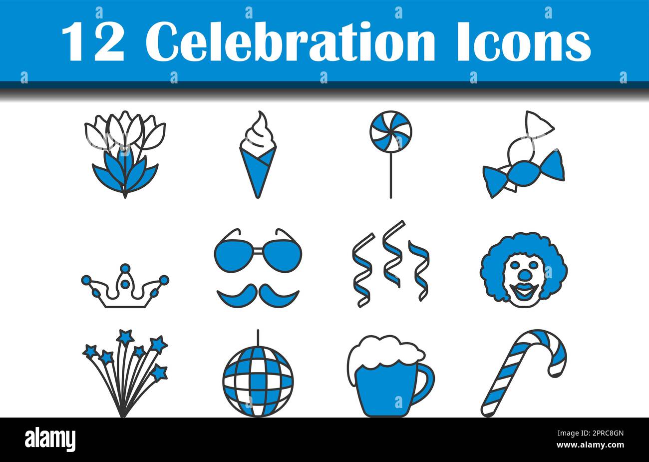 Celebration Icon Set Stock Vector Image & Art - Alamy