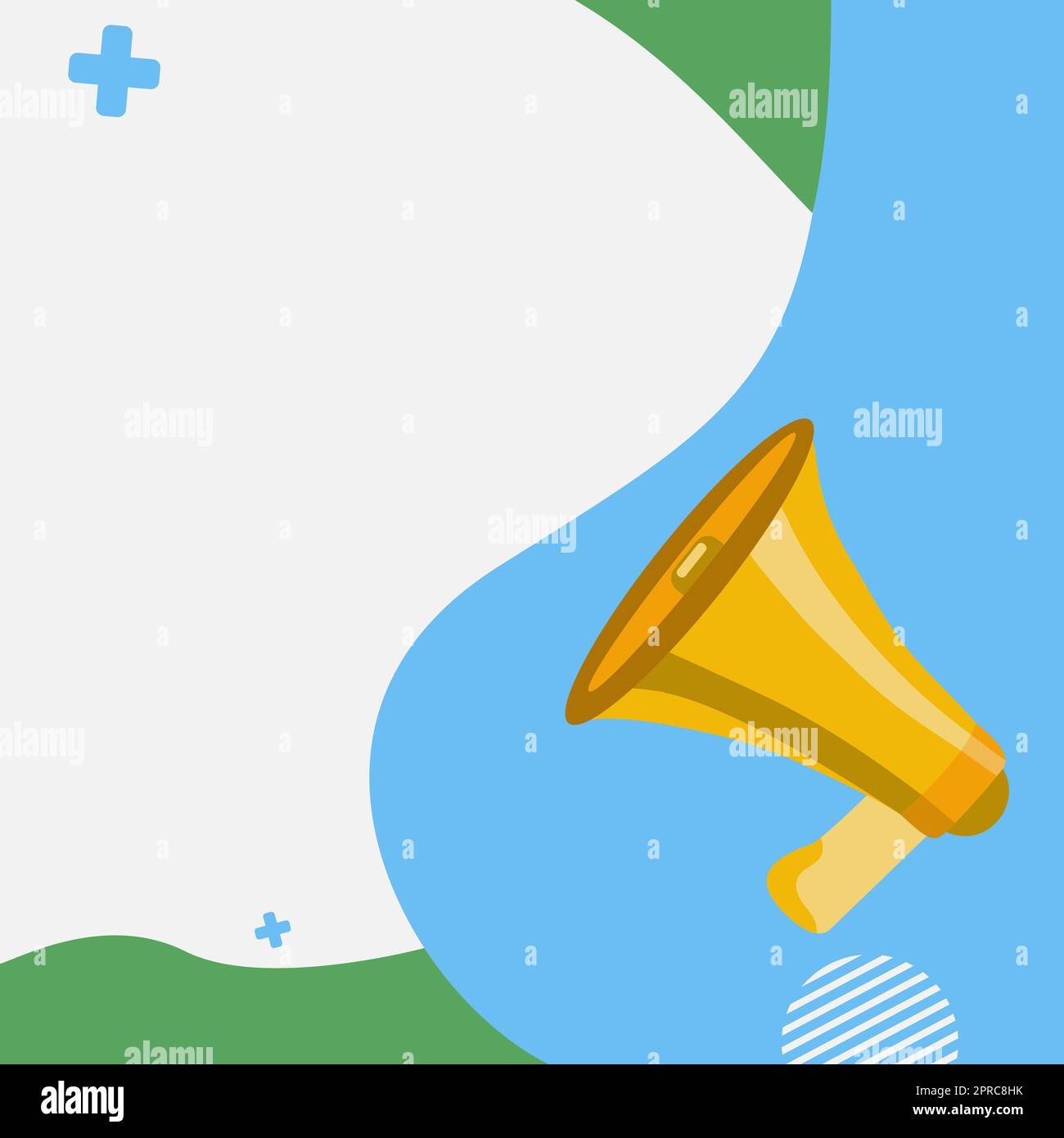 Megaphone Drawing With Conversation Bubble Showing New Announcement ...