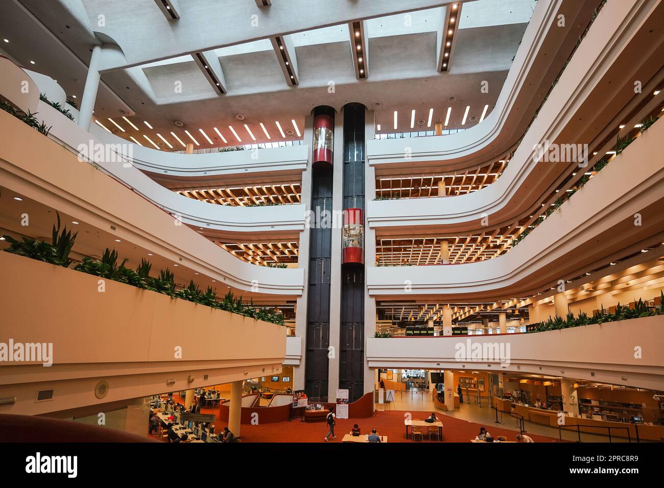The interior of the main branch of the Toronto Public Library at 789 ...