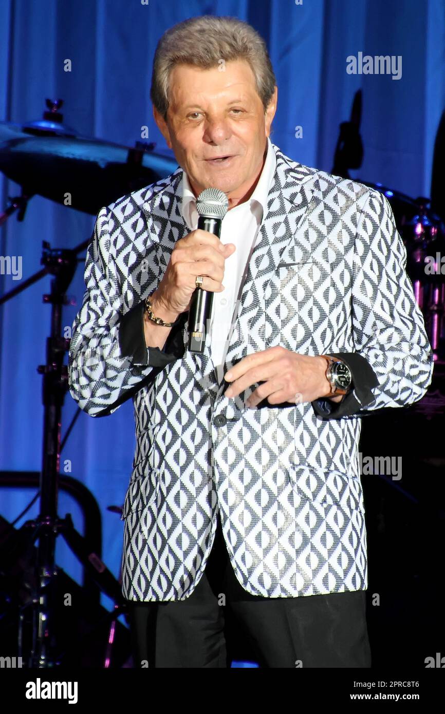 April 22, 2023, Atlantic City, New Jersey, USA: FRANKIE AVALON performs at Golden Nugget ...