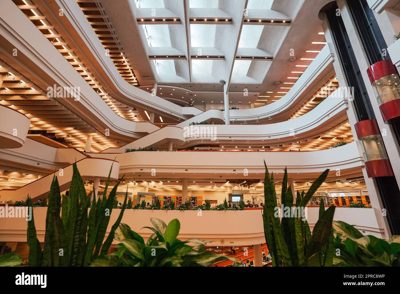 The interior of the main branch of the Toronto Public Library at 789 ...