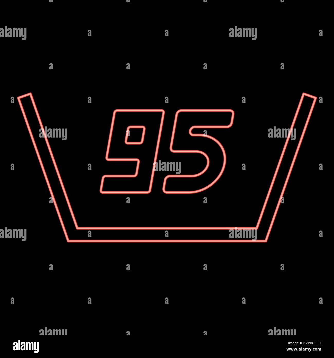 Neon wash in very hot water boiling temperature Clothes care symbols ...