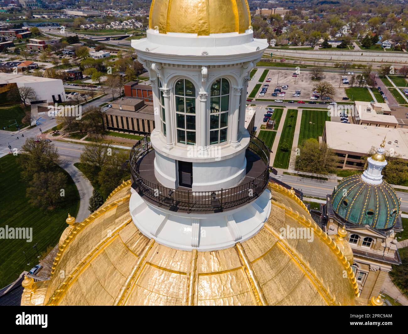 Iowa state capitol aerial hi-res stock photography and images - Alamy