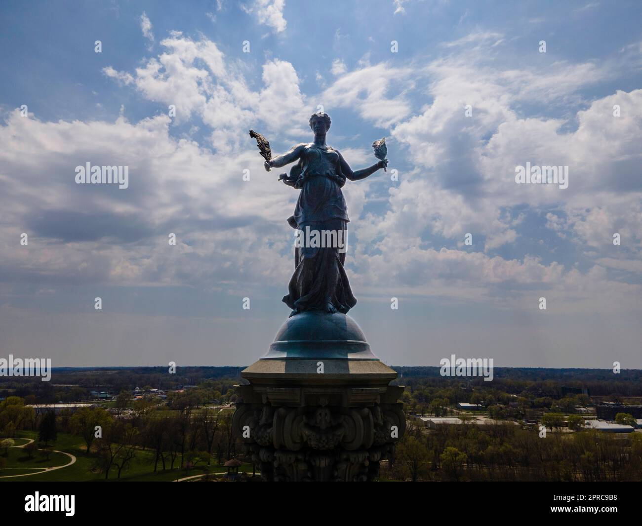 Aerial photograph of the State Capitol Complex, Des Moines,Iowa, USA on ...