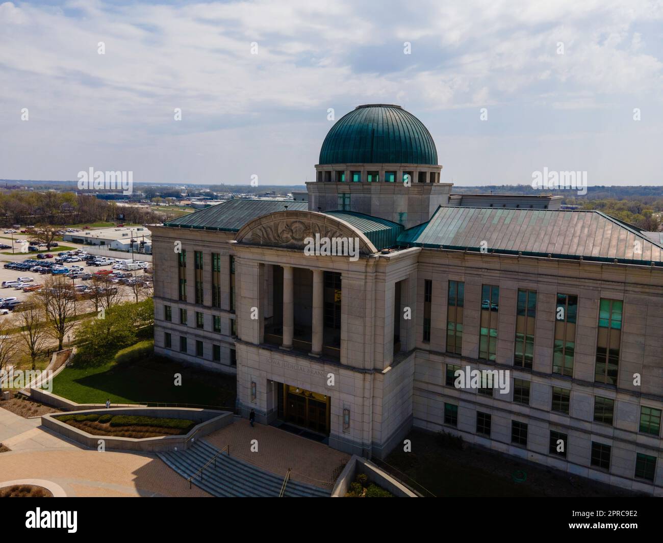 Iowa Supreme Court. Aerial photograph of the State Capitol Complex, Des ...