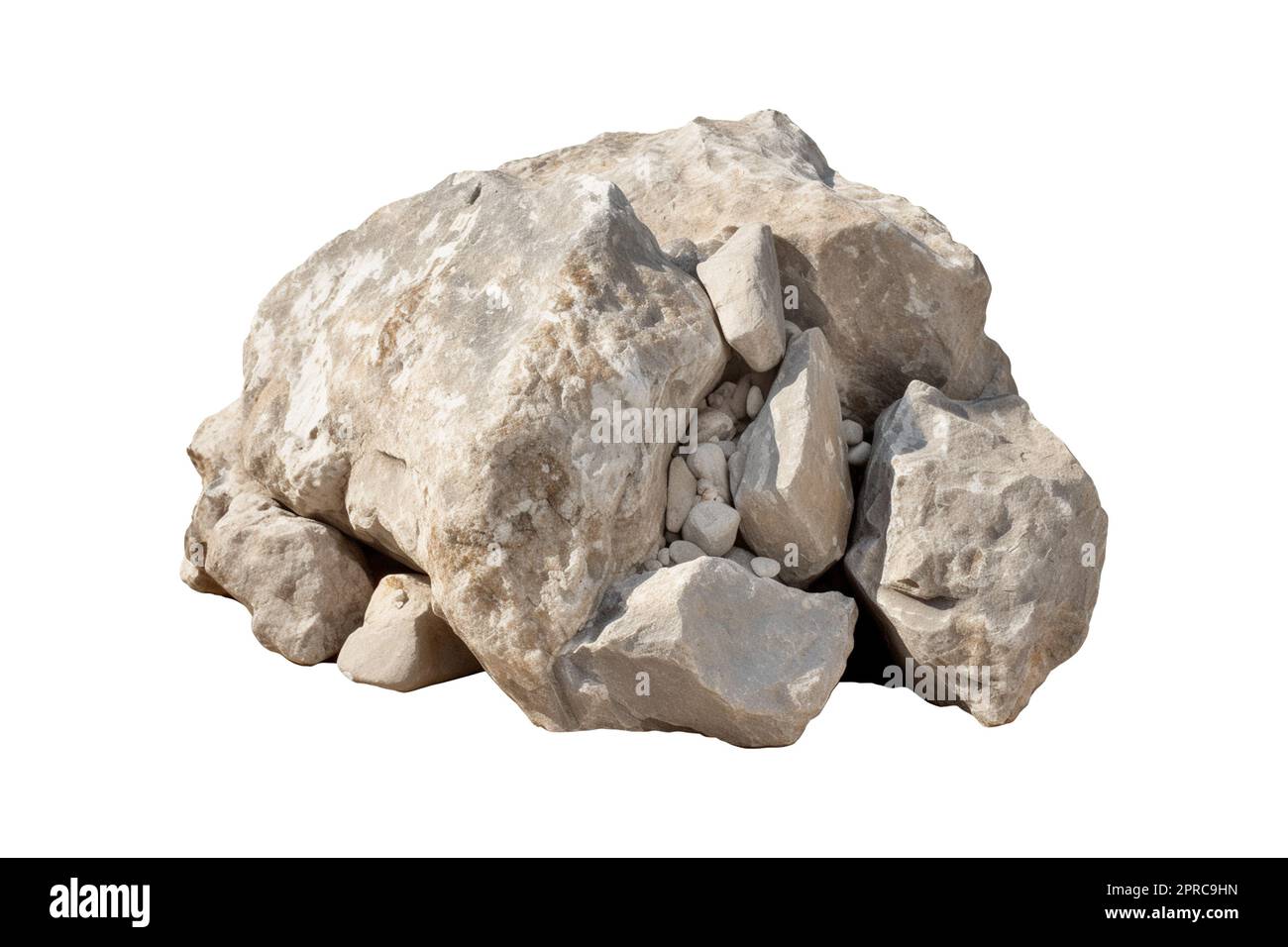 rock isolated on white background Stock Photo - Alamy