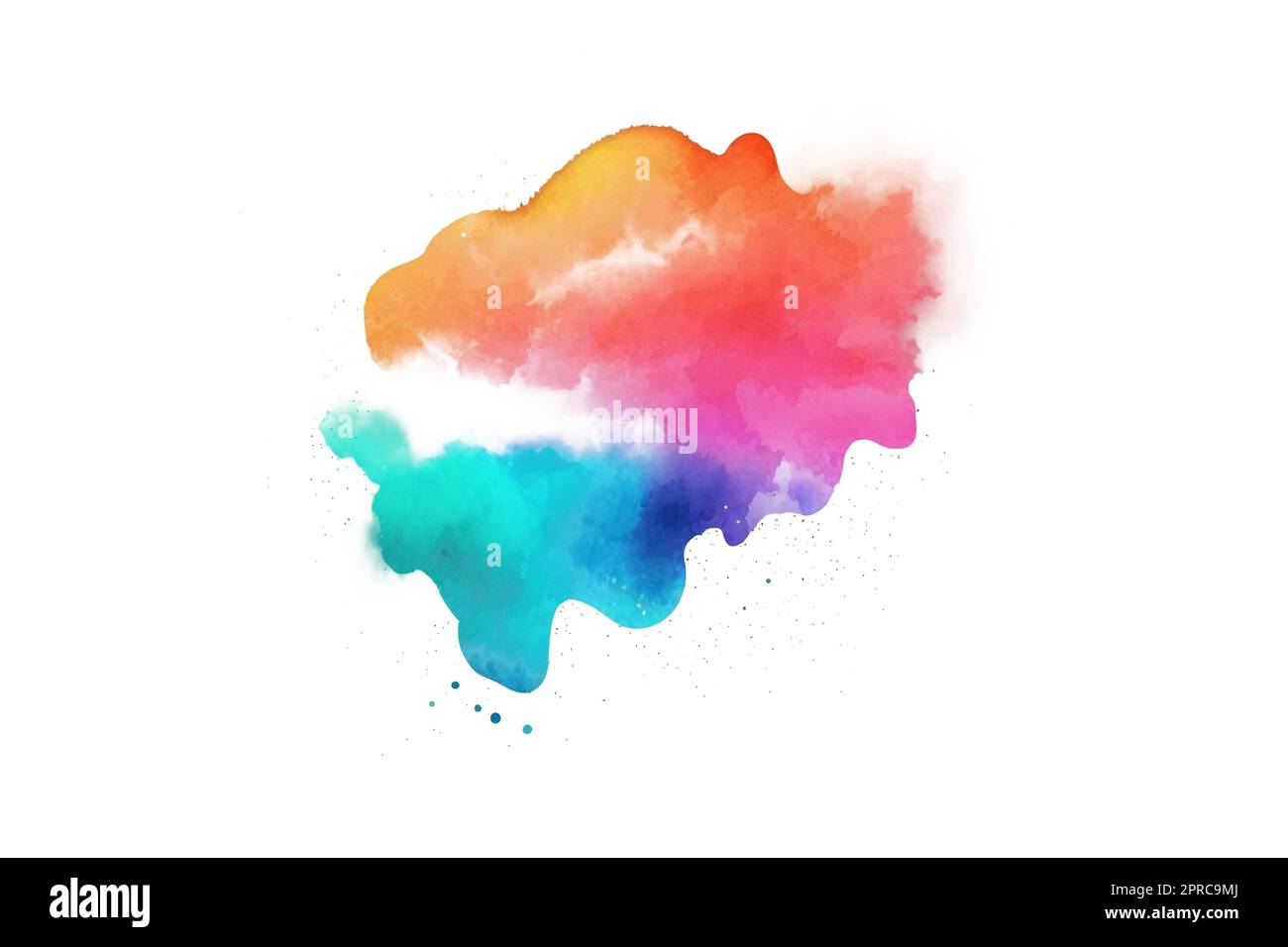 Abstract watercolor on white background Stock Photo - Alamy