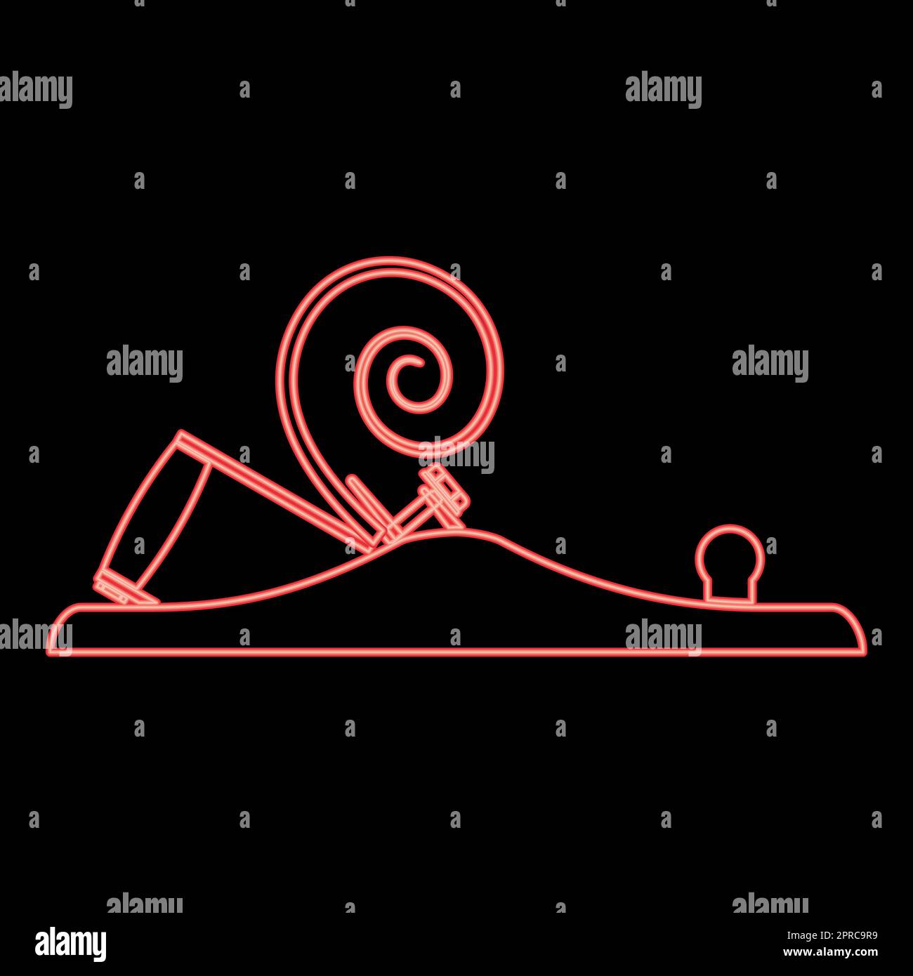 Carpenters plane shaving Stock Vector Images - Alamy