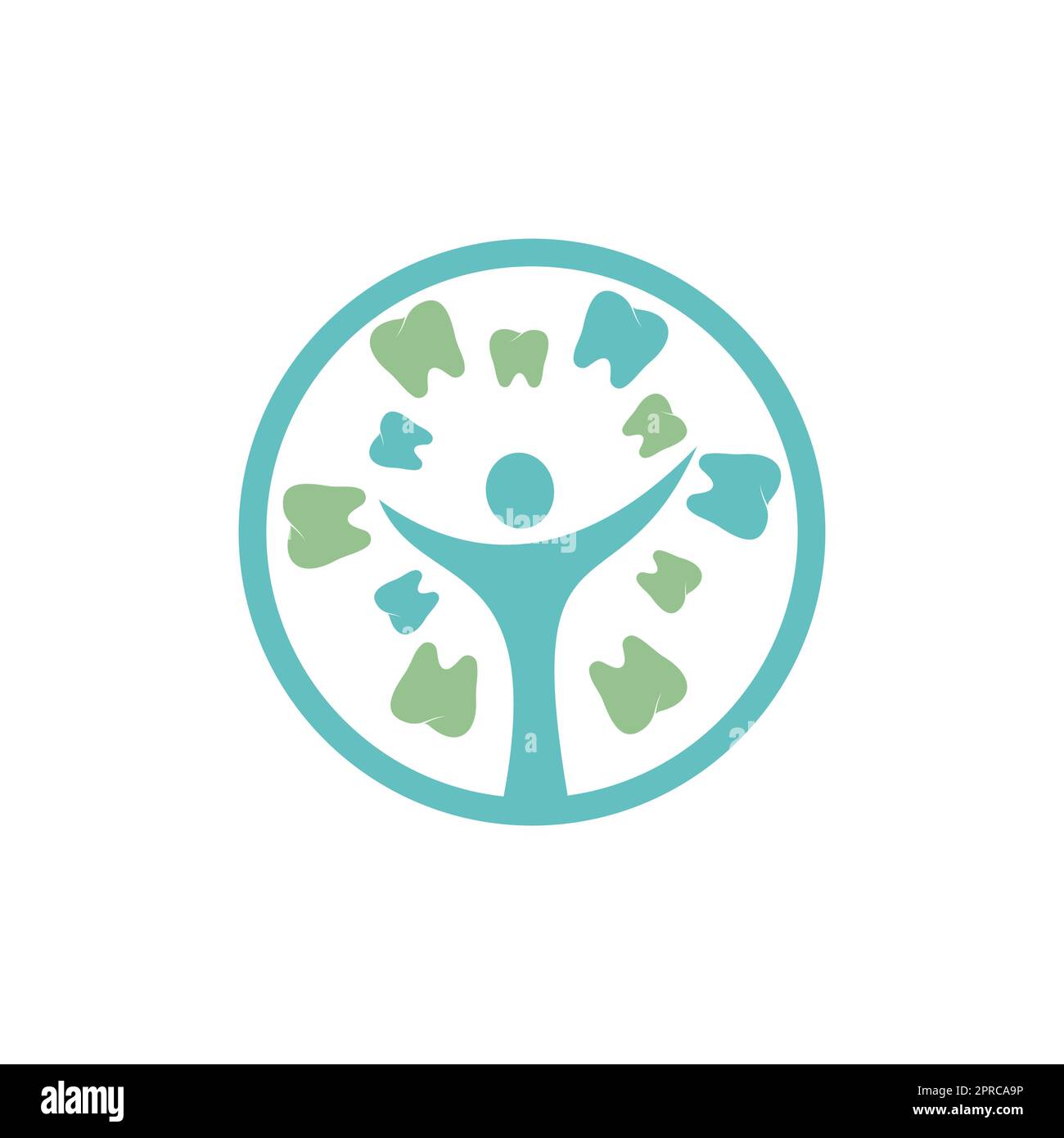 Dental clinic vector design template. Illustration tree icon with tooth ...