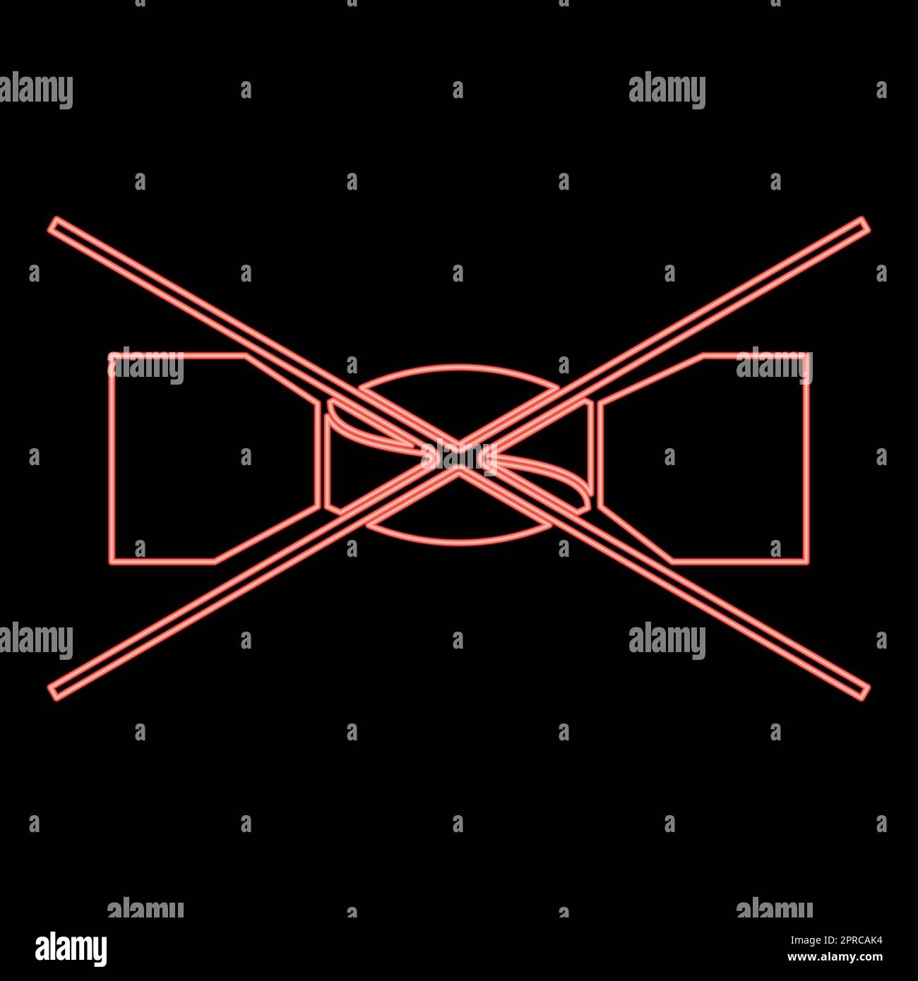 Neon manual spinning prohibited Clothes care symbols Washing concept ...