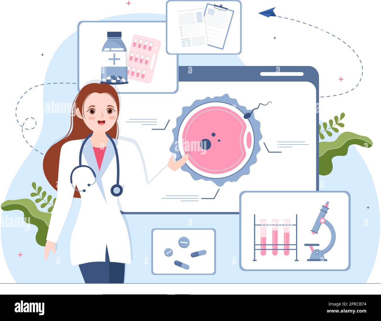 Ivf procedure Stock Vector Images - Alamy