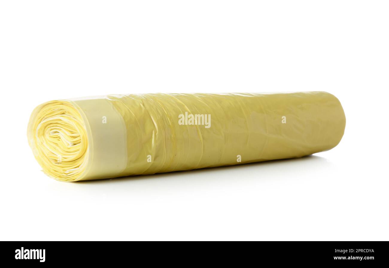 Yellow bags for plastic waste Cut Out Stock Images & Pictures - Alamy