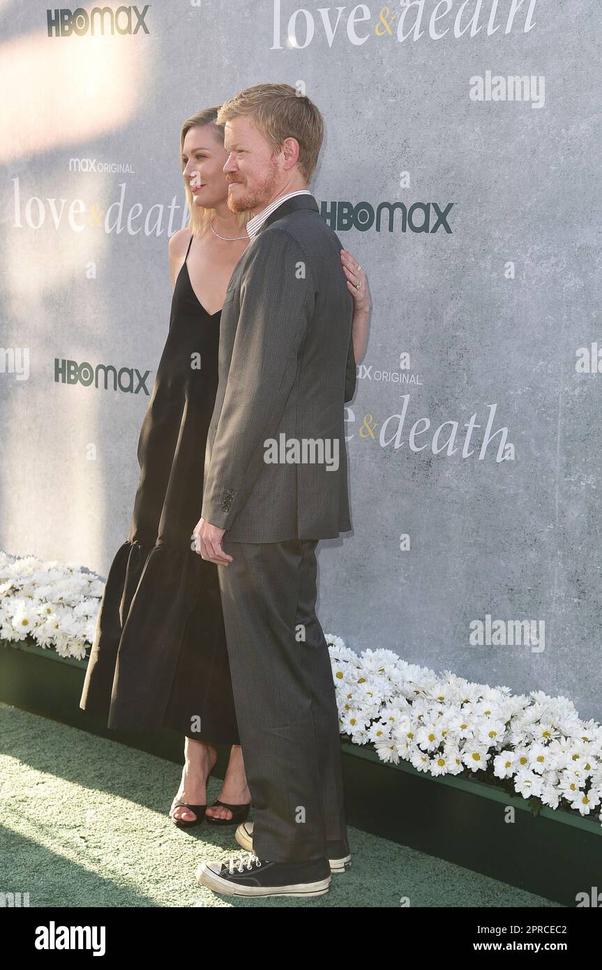 Kirsten Dunst, left, and Jesse Plemons arrive at the premiere of "Love ...