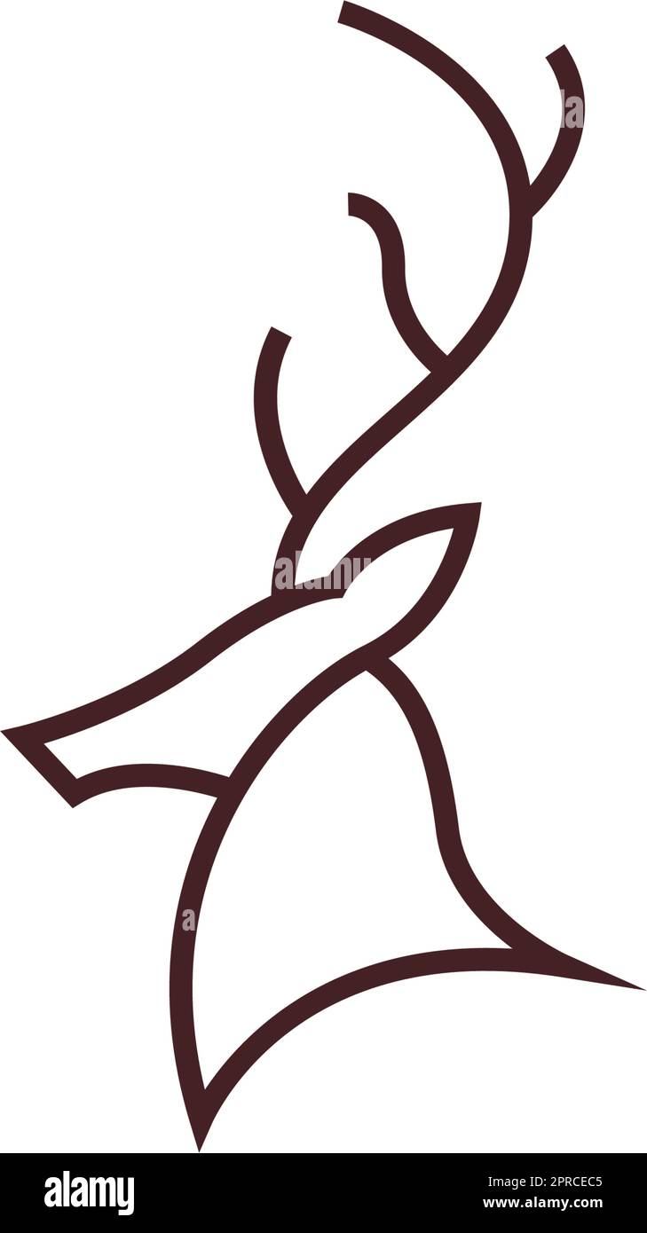 Stag icon logo design illustration Stock Vector Image & Art - Alamy