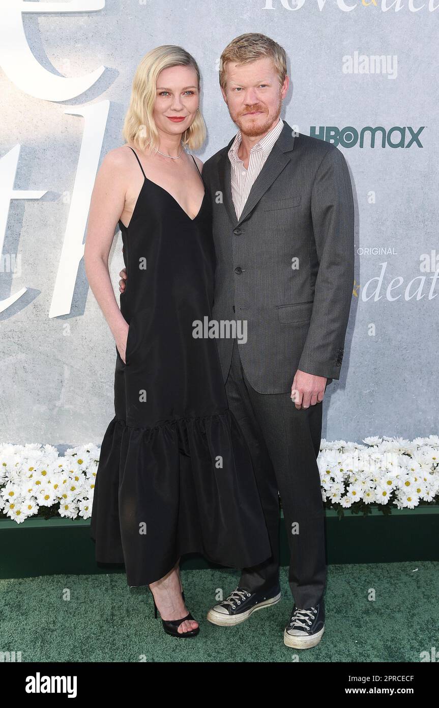 Kirsten Dunst, left, and Jesse Plemons arrive at the premiere of "Love ...