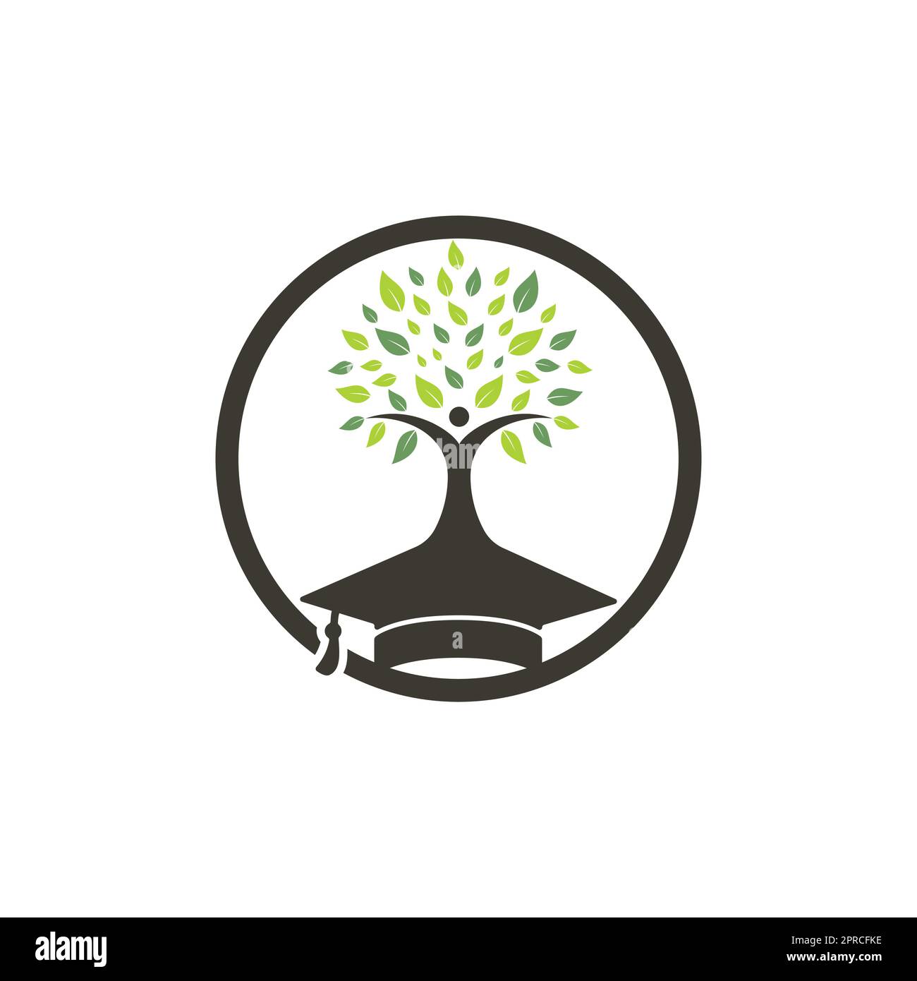 Education insurance and support logo concept. Graduation cap and human ...