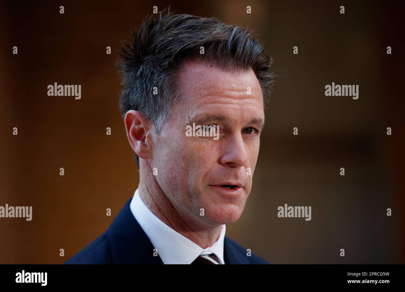 NSW Premier Chris Minns during a press conference at Royal Prince ...