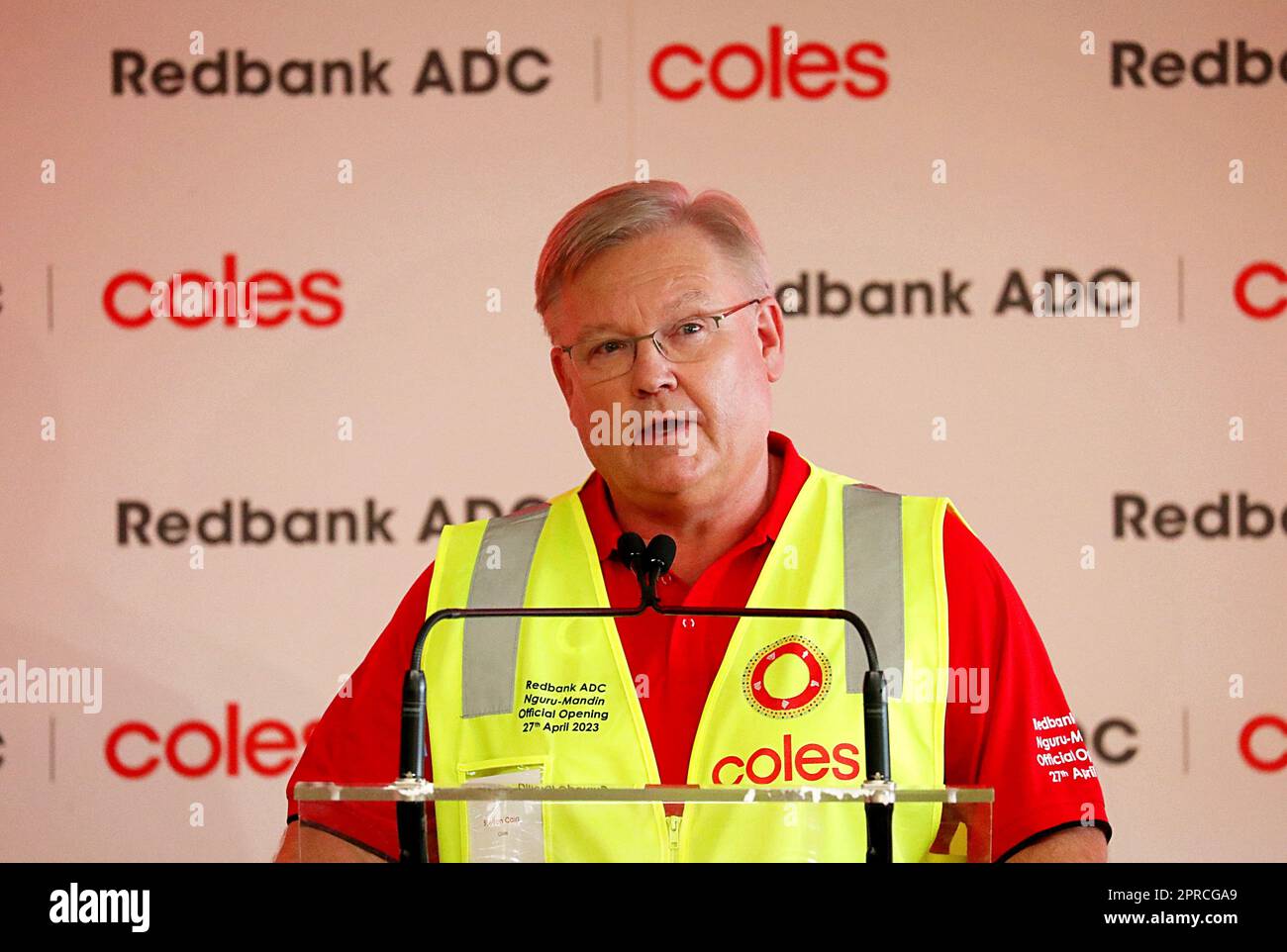 Coles CEO Steven Cain during the official opening of a Coles ...