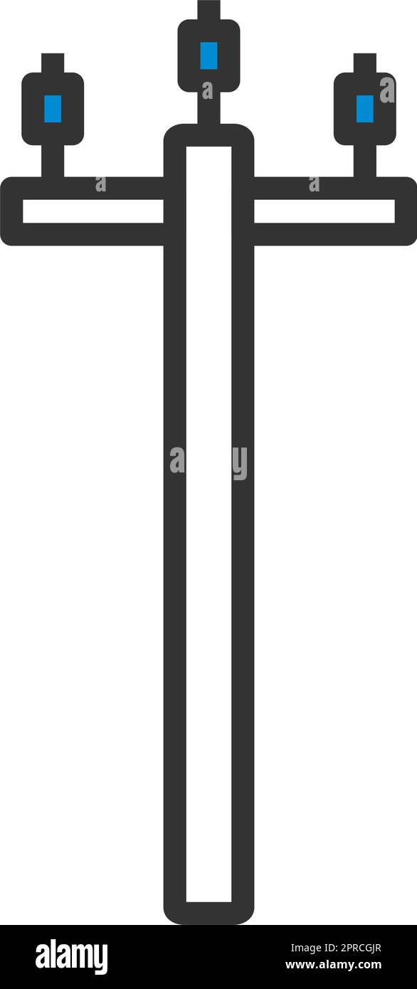 High Voltage Line Icon Stock Vector Image & Art - Alamy