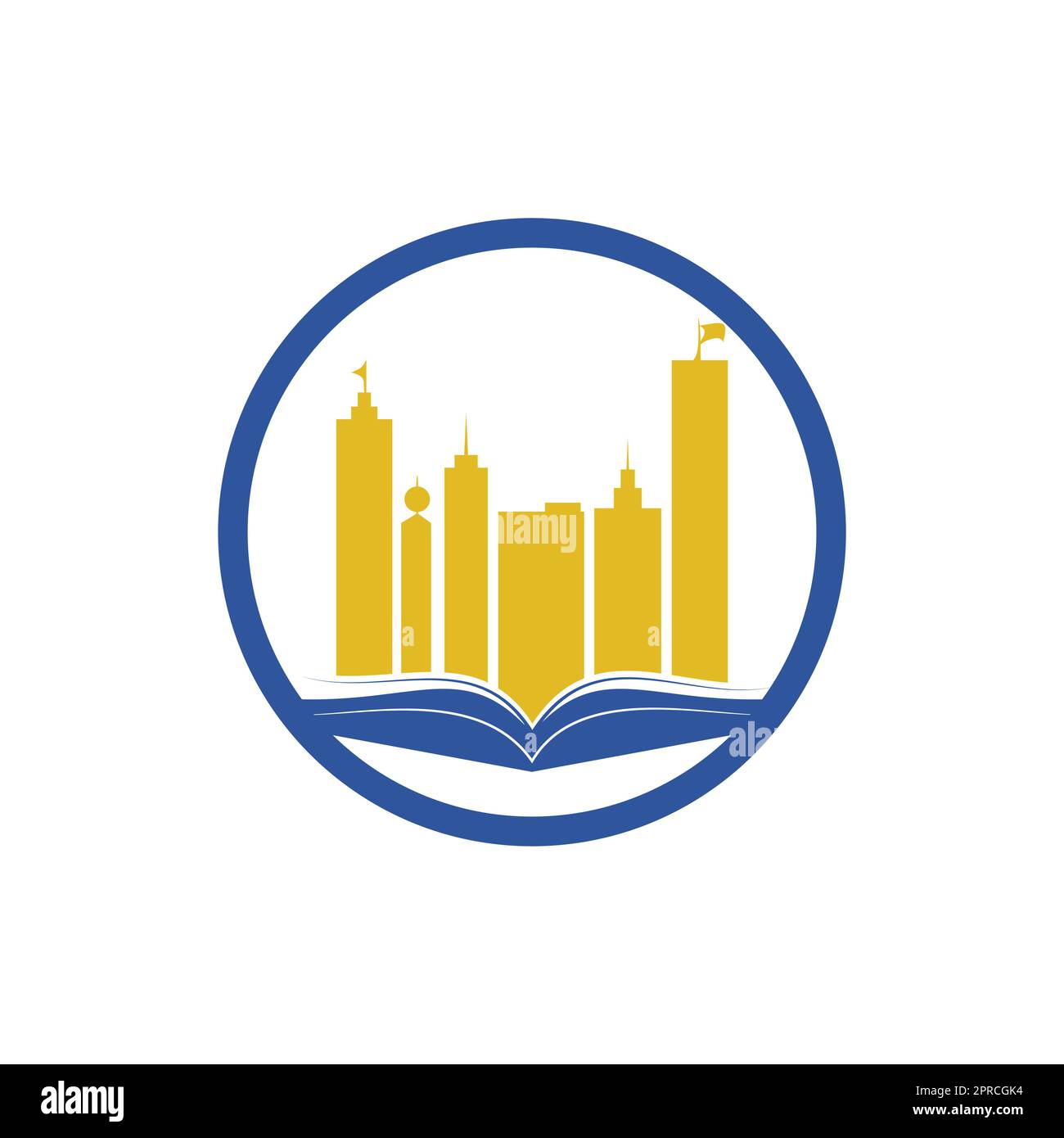 Education building logo design. Vector of book and a building, symbol ...