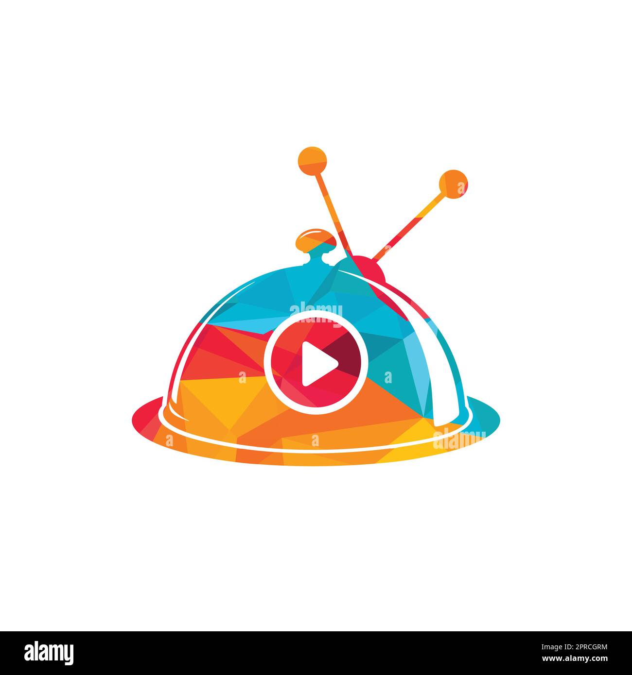 Bistro Food tv vector logo design template. Food channel logo concept ...