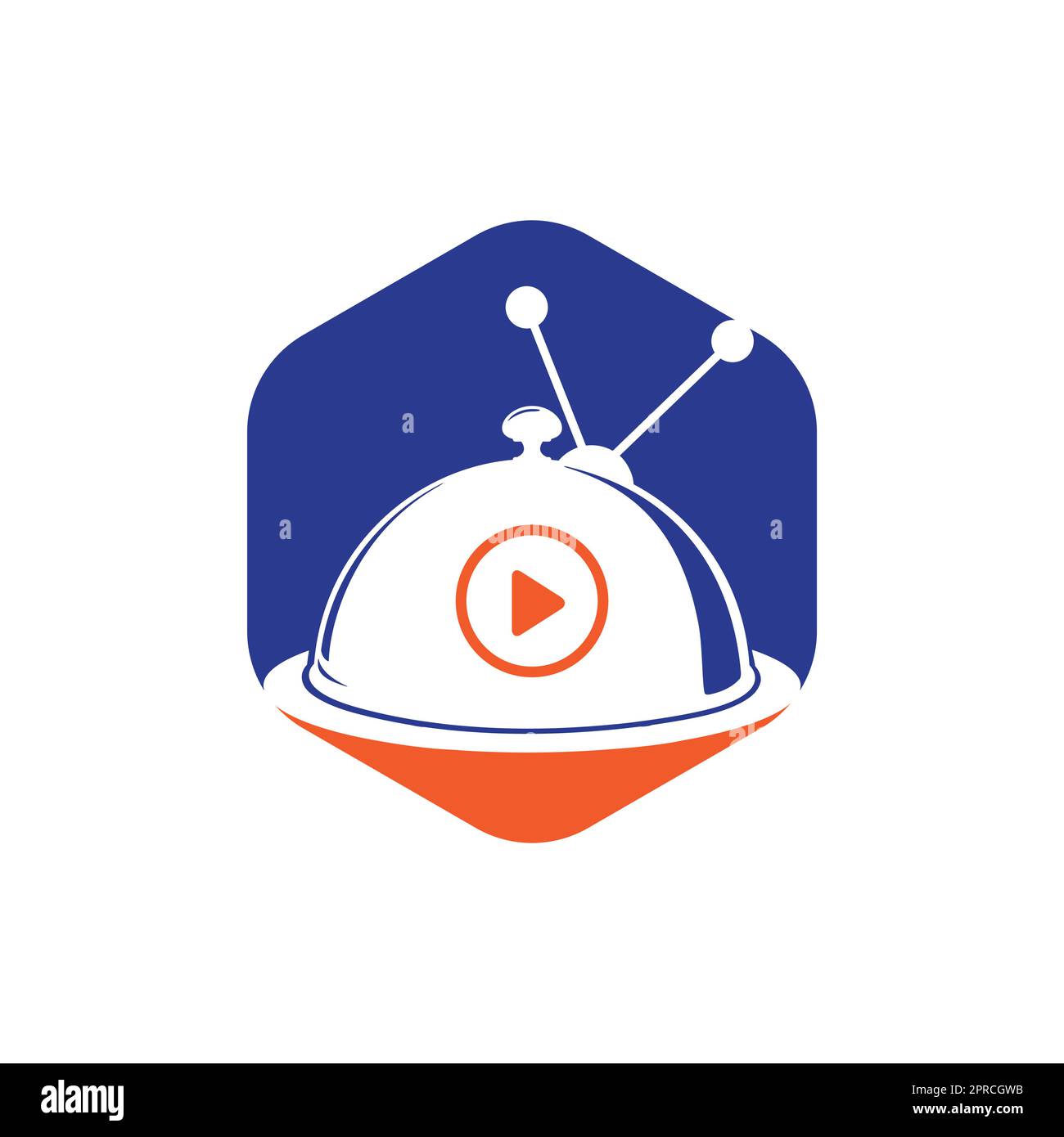 Bistro Food tv vector logo design template. Food channel logo concept ...