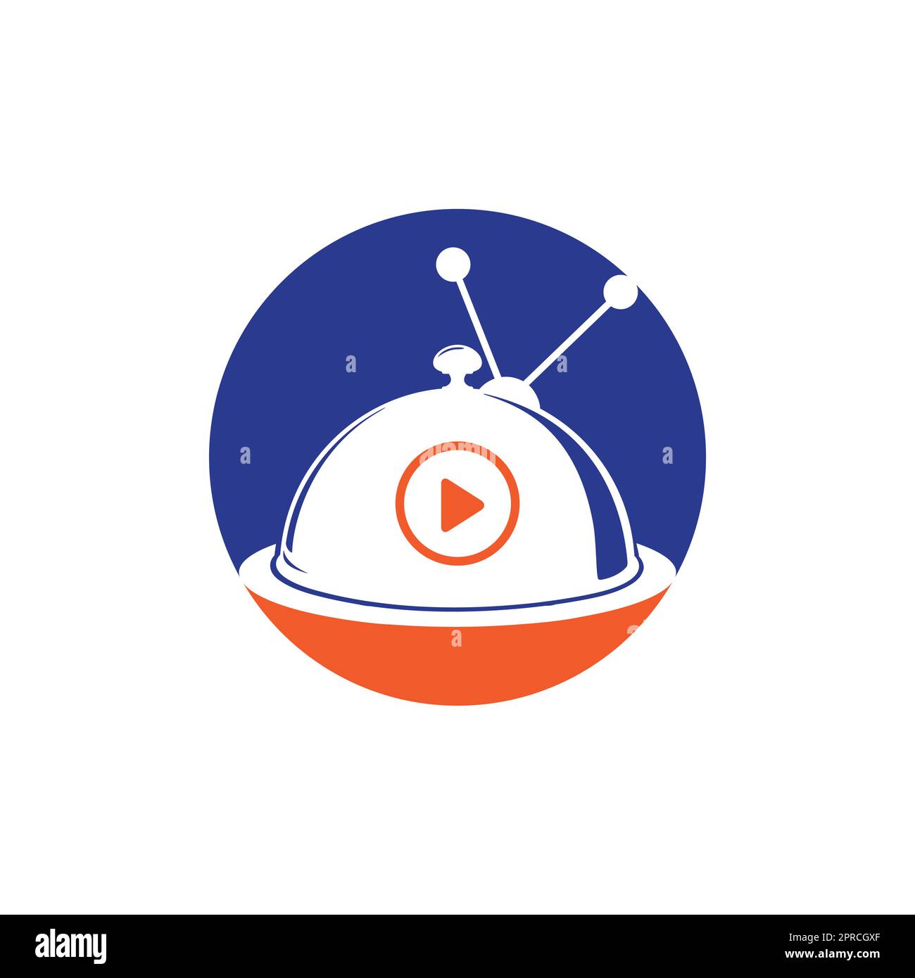 Bistro Food tv vector logo design template. Food channel logo concept ...