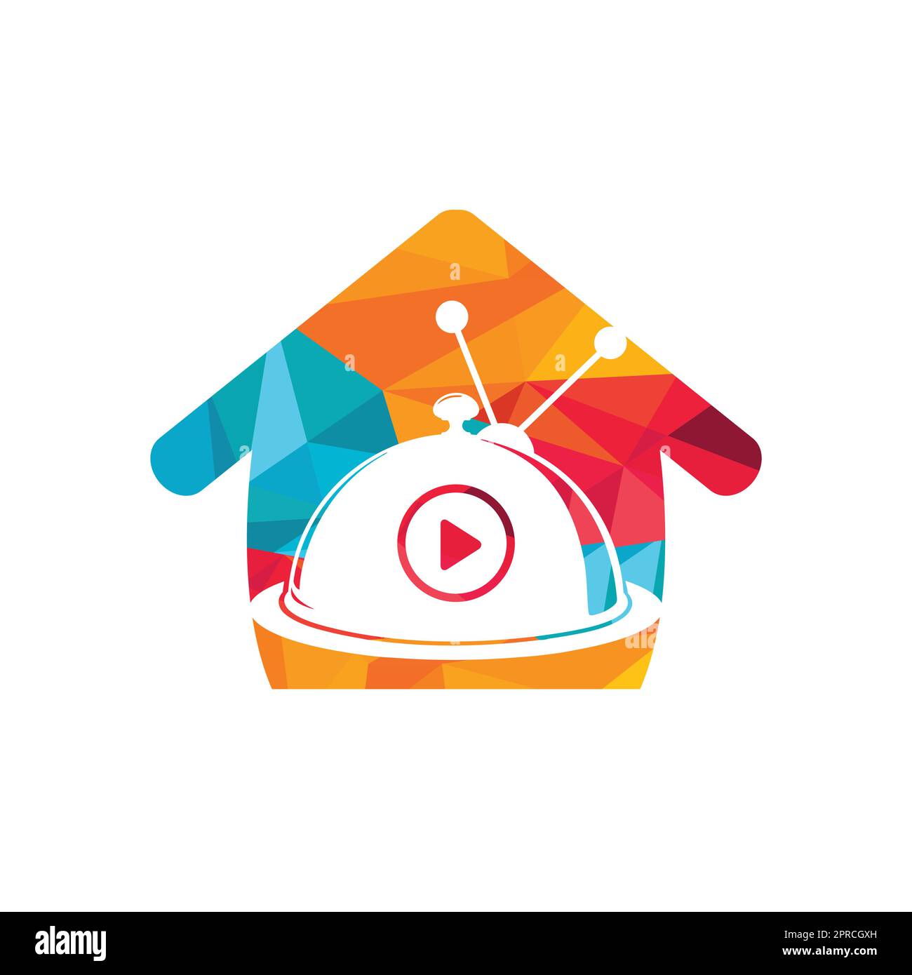 Bistro Food tv vector logo design template. Food channel logo concept ...