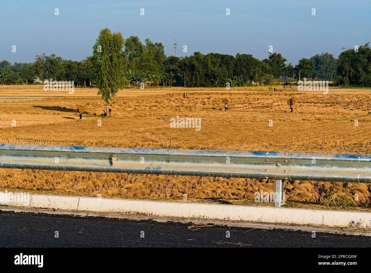 countryside view of rural india from national highway in India Stock ...
