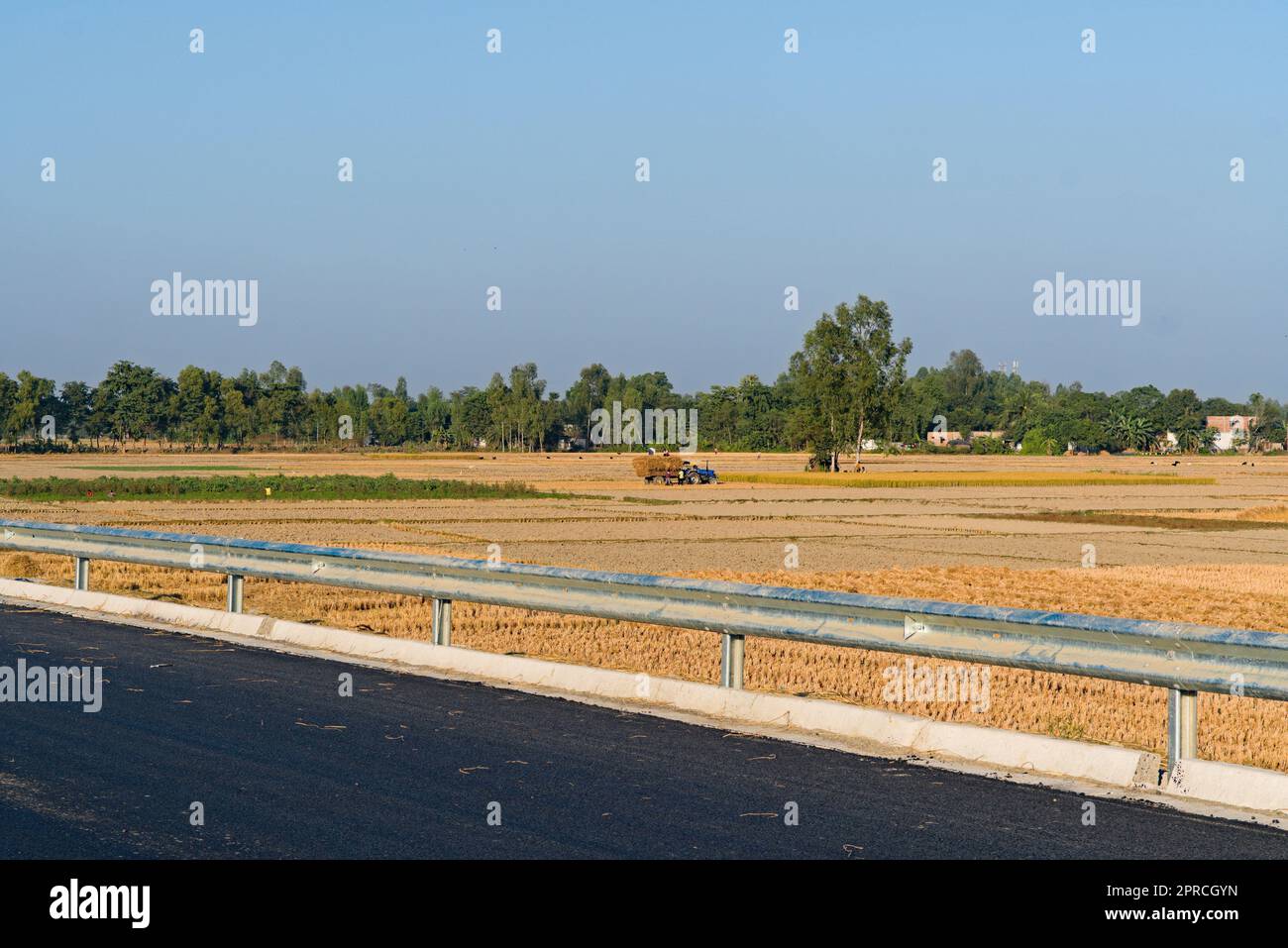 countryside view of rural india from national highway in India Stock ...