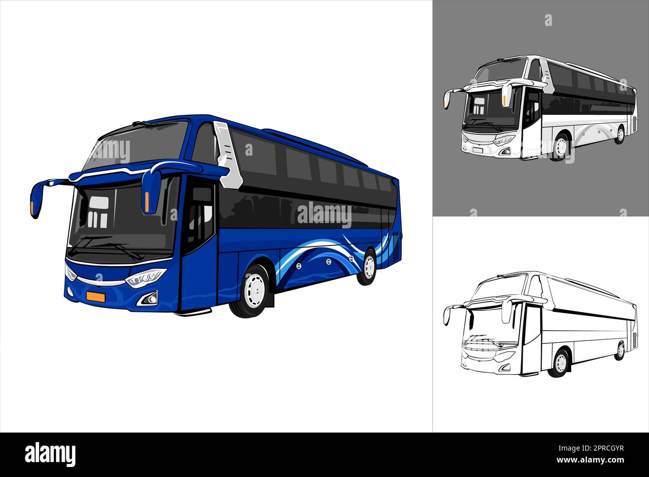 illustration vector graphic of luxury bus Stock Vector Image & Art - Alamy