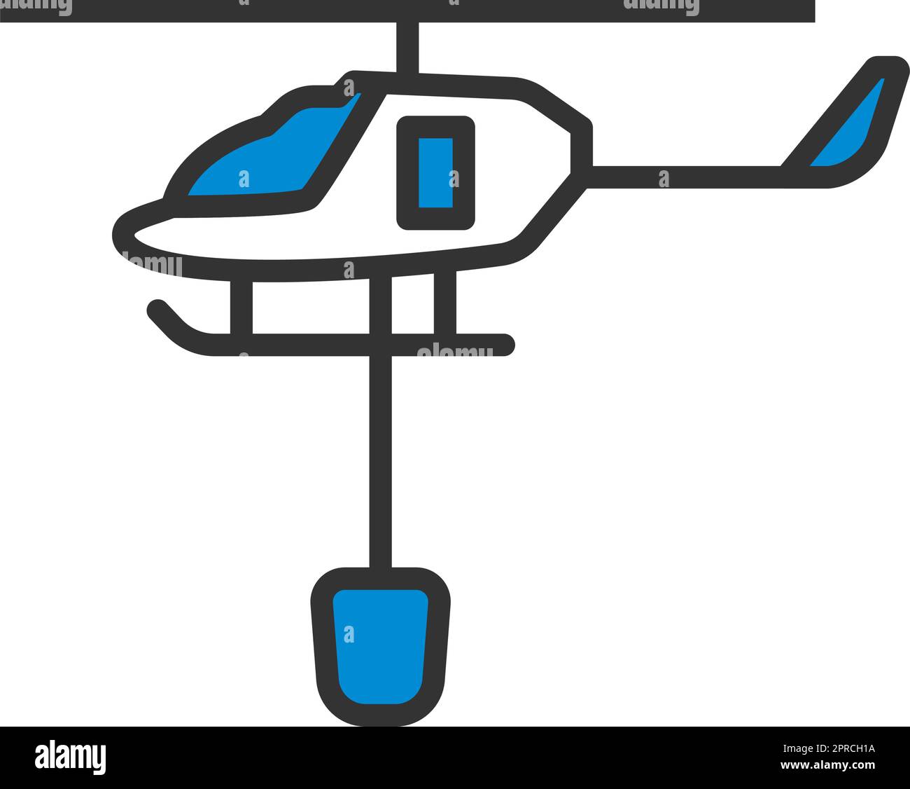 Red white helicopter flying Stock Vector Images - Alamy