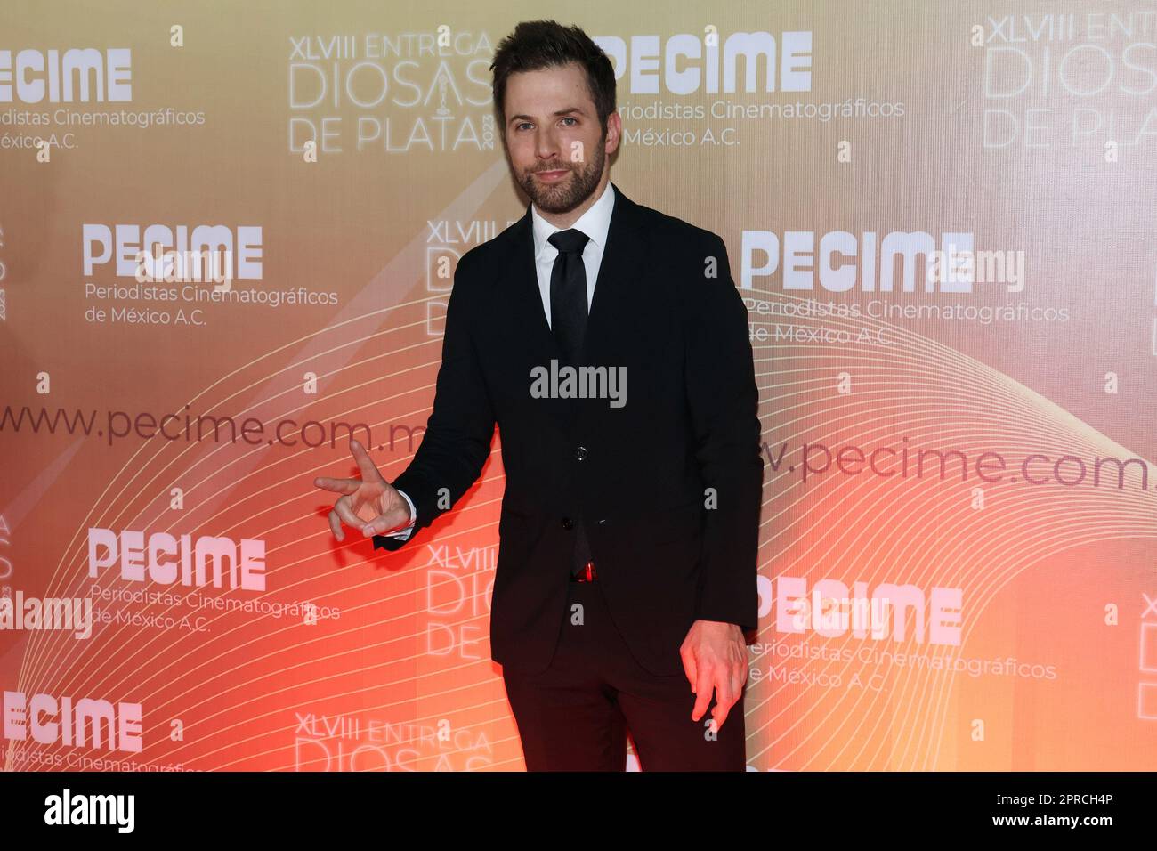 April 25, 2023, Mexico City, Mexico: Luis Arrieta attends the red ...