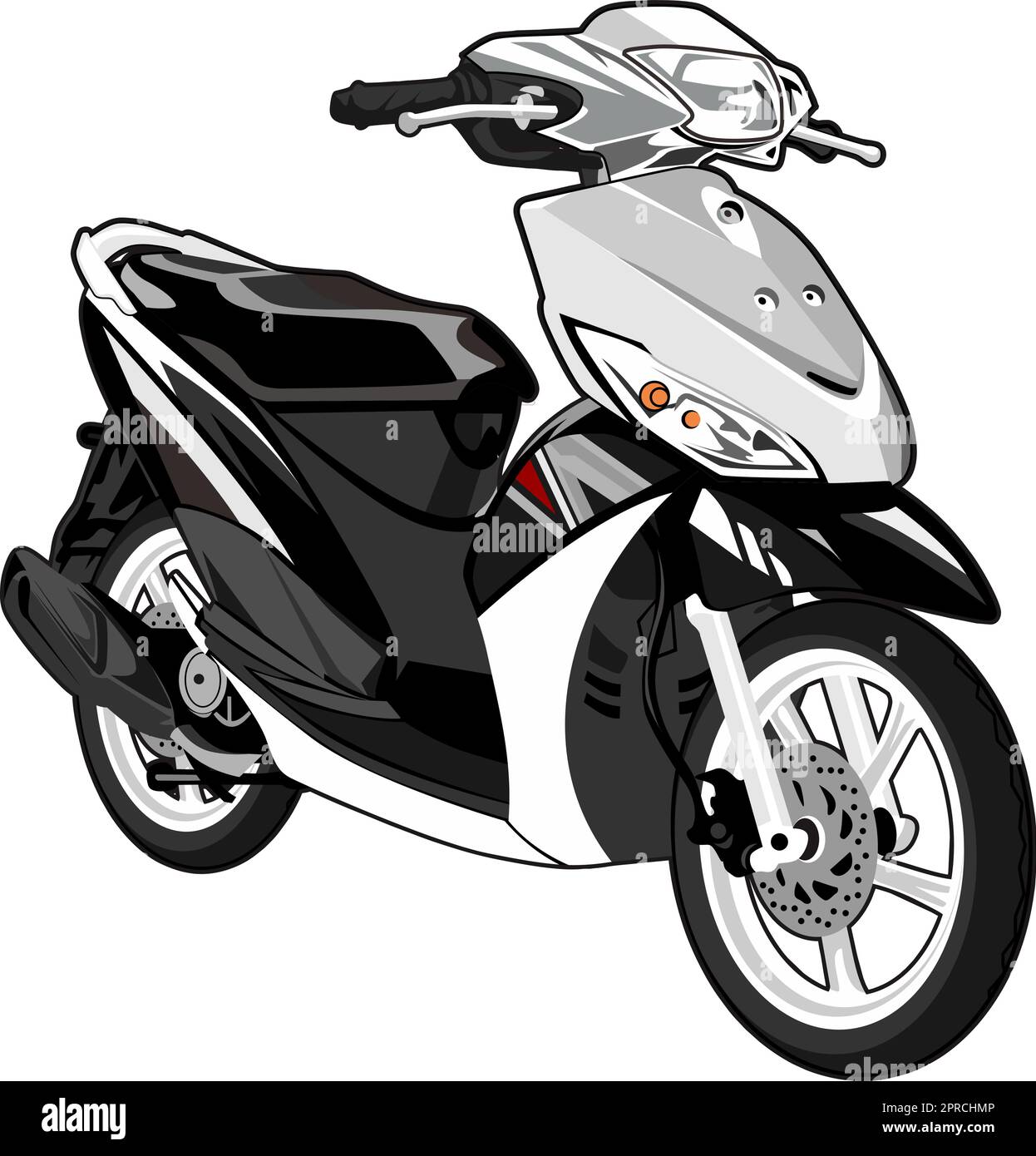 illustration vector graphic of automatic motorcycle good for club ...