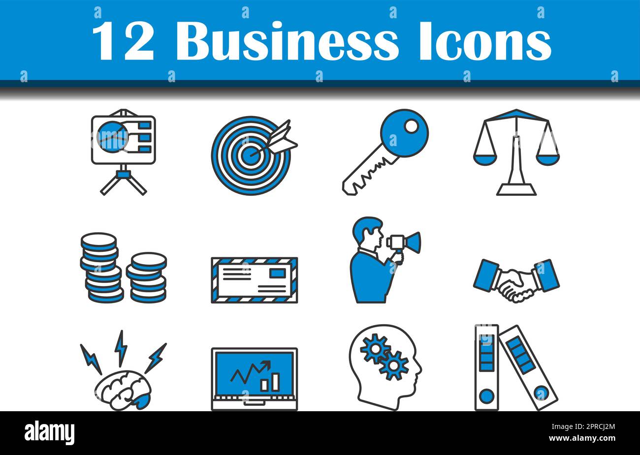 Business Icon Set Stock Vector Image & Art - Alamy