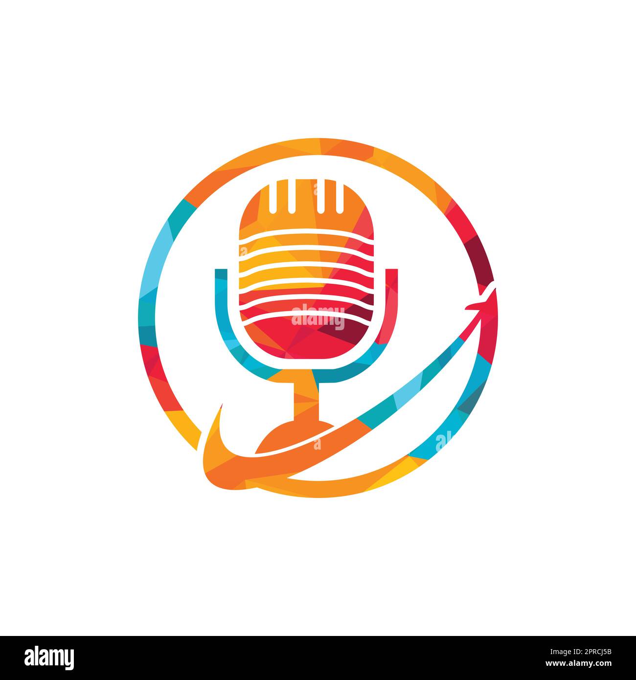 Traveling Podcast vector logo design template. Travel tourism vacation ...