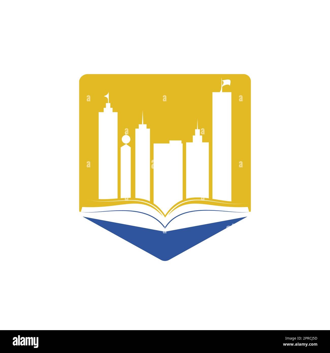 Education building logo design. Vector of book and a building, symbol ...