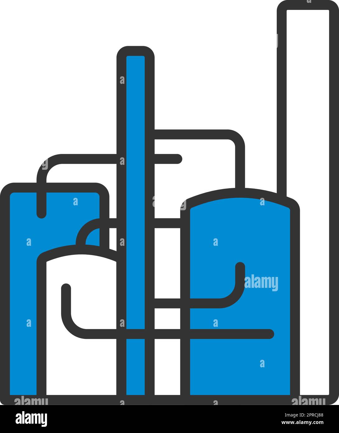 Chemical Plant Icon Stock Vector Image & Art - Alamy