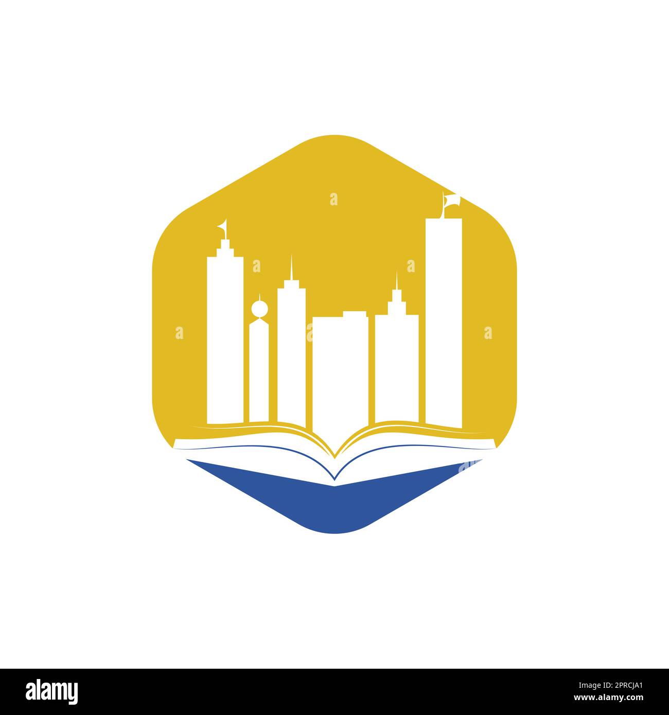 Education building logo design. Vector of book and a building, symbol ...