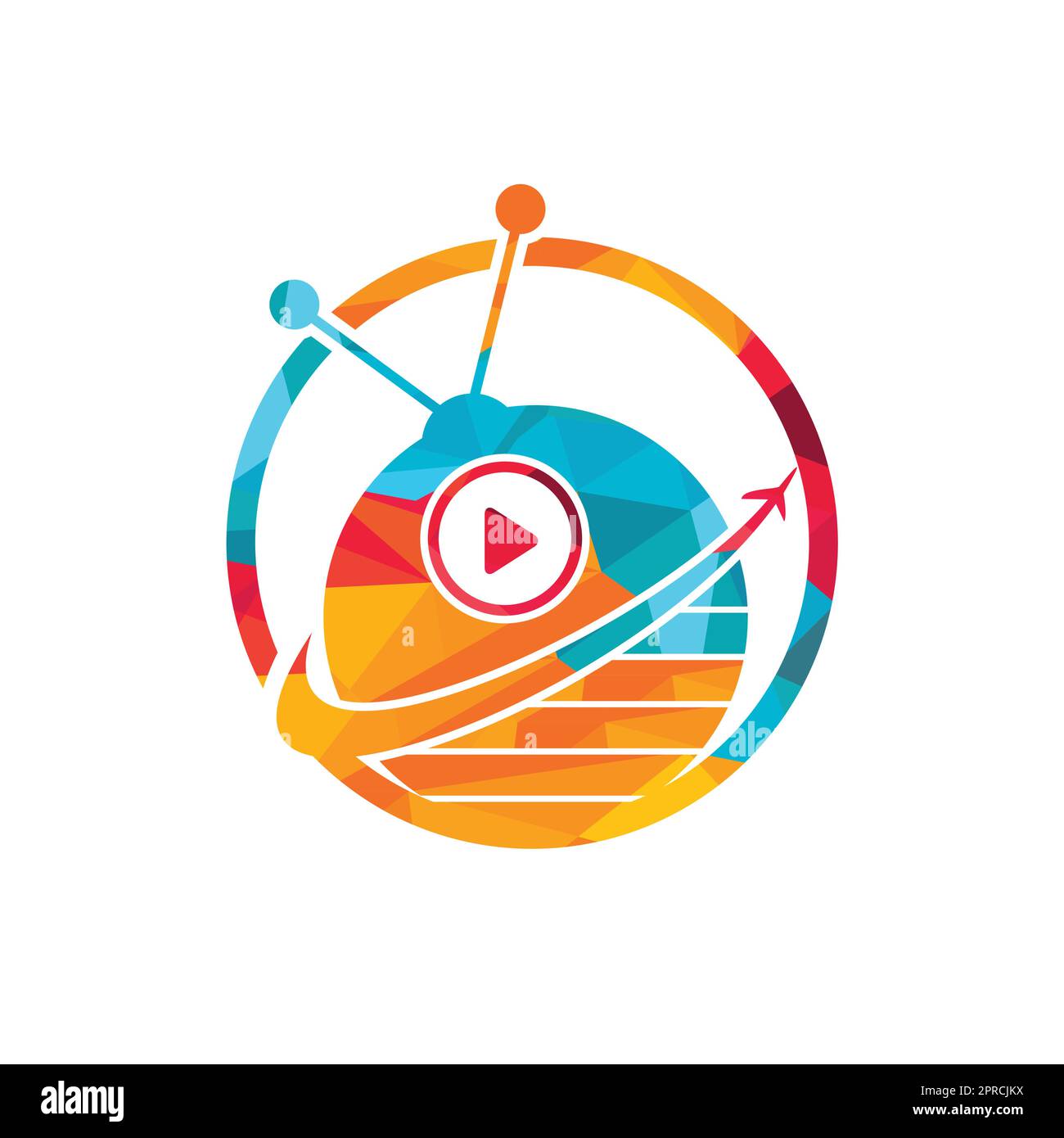 Travel TV vector logo design template. Travel filming adventure touring ...