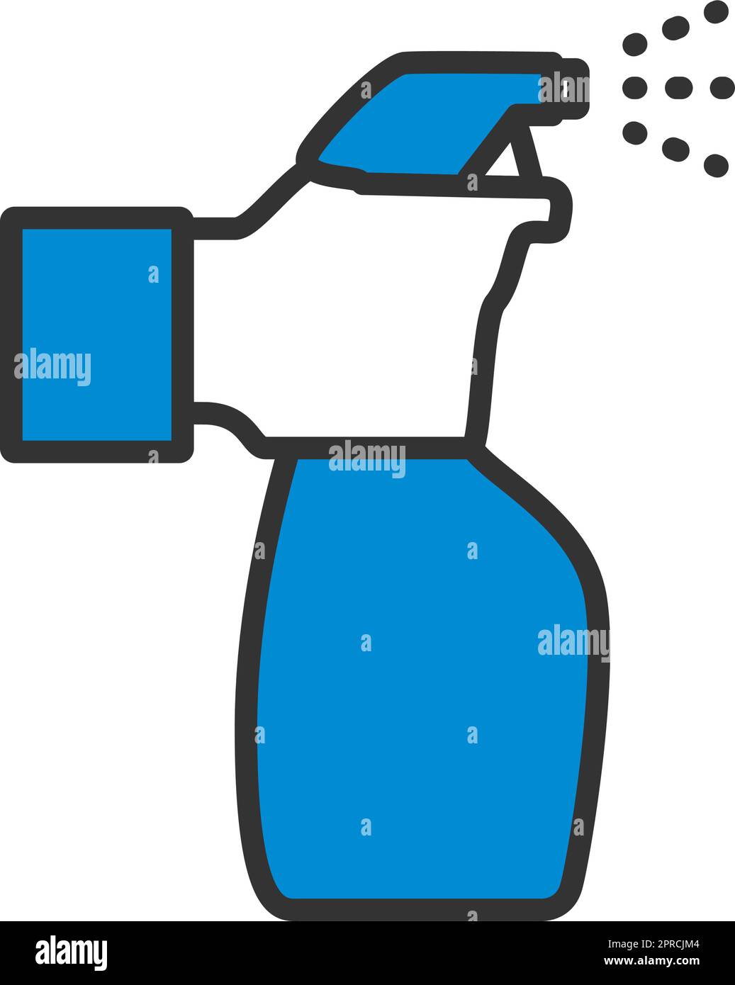 Hand holding bottle soap Stock Vector Images - Alamy