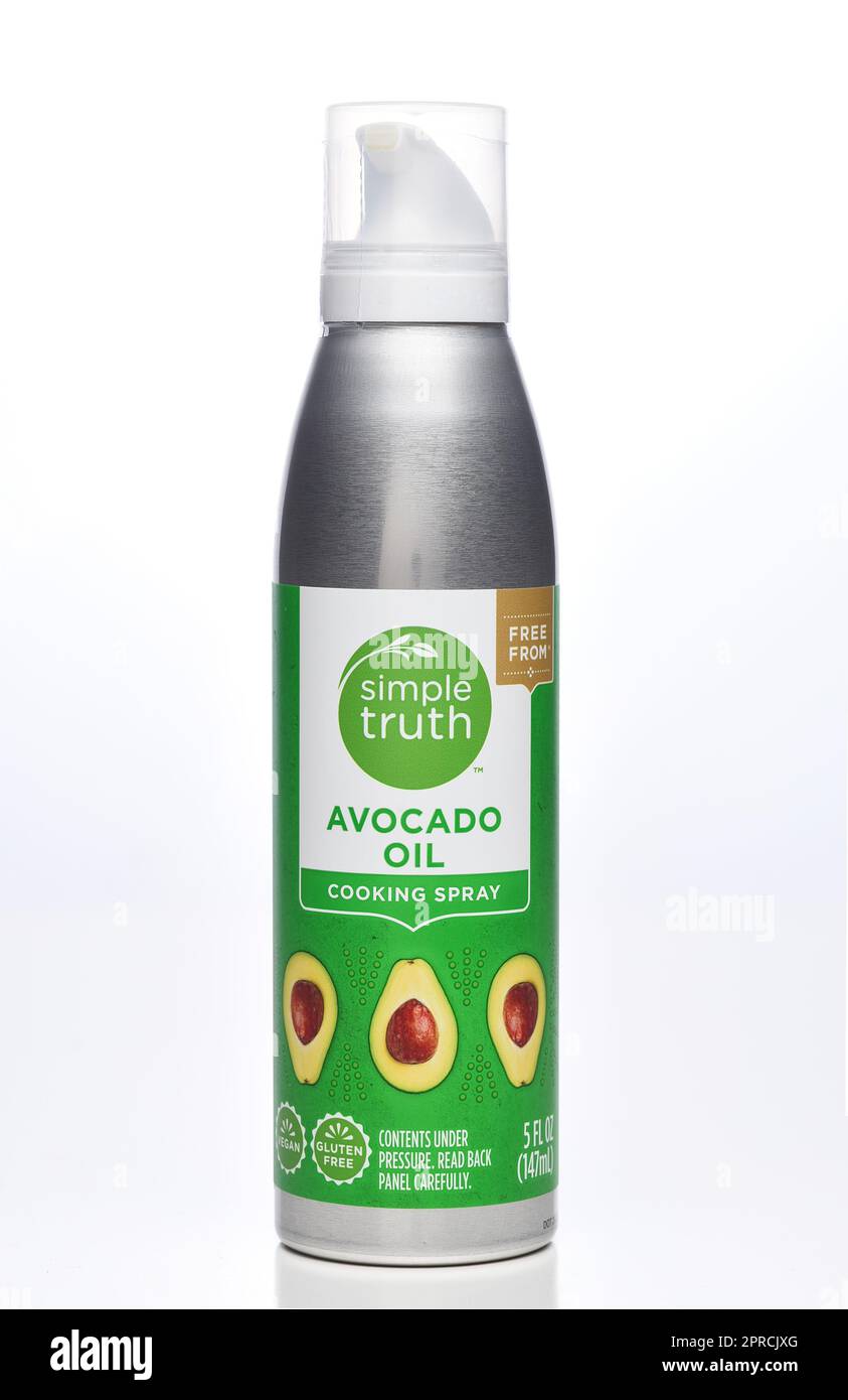 IRVINE, CALIFORNIA - 31 MAR 2023: A can of Simple Truth Avocado Oil ...