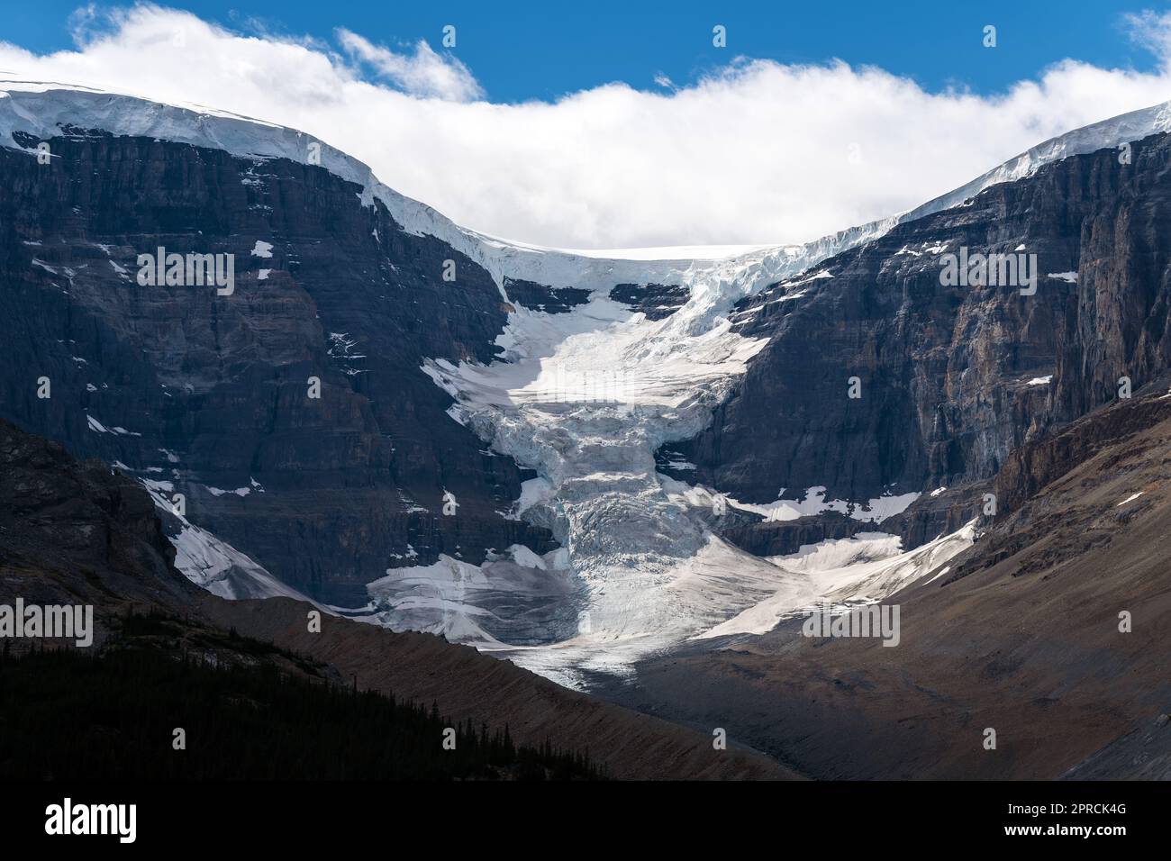 Snow Dome Mountain and Dome Glacier with Columbia Icefield by the ...