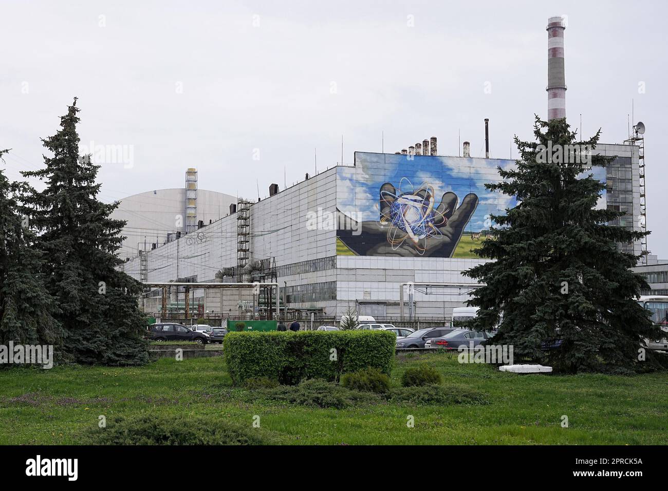 Photo taken on April 26, 2023, shows a nuclear power plant in Chernobyl ...