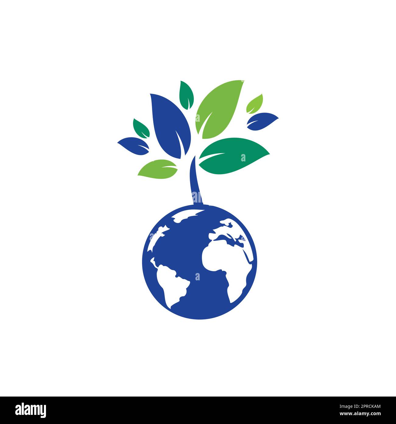 Globe tree vector logo design template. Planet and eco symbol or icon ...